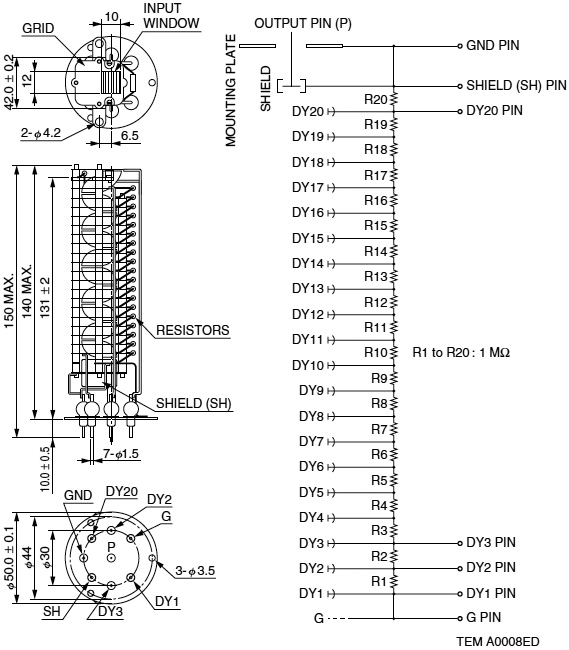 Electron multiplier R595 | Hamamatsu Photonics