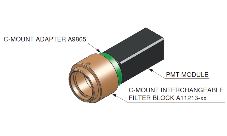 C-mount interchangeable filter block A11213 | Hamamatsu Photonics