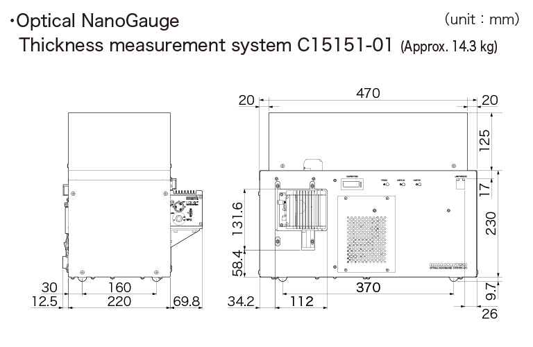 Optical NanoGauge Thickness measurement system C15151-01 | Hamamatsu ...
