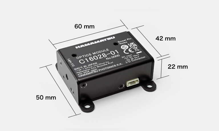 Compact fluorescence detection module containing excitation light source and detector C16028-01 ...