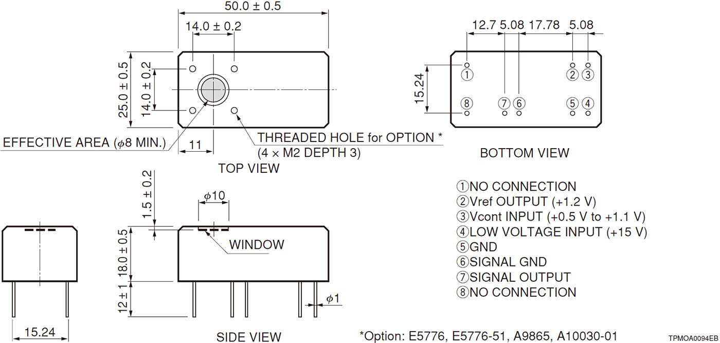 Photomultiplier tube module H11900P-01 | Hamamatsu Photonics